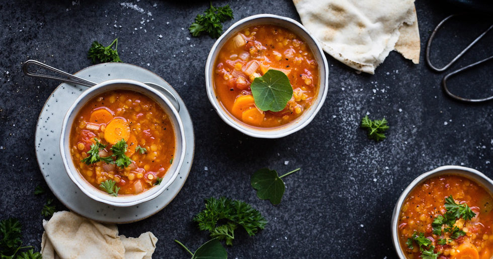 Linssoppa med tomat och vitt vin | By diadonna