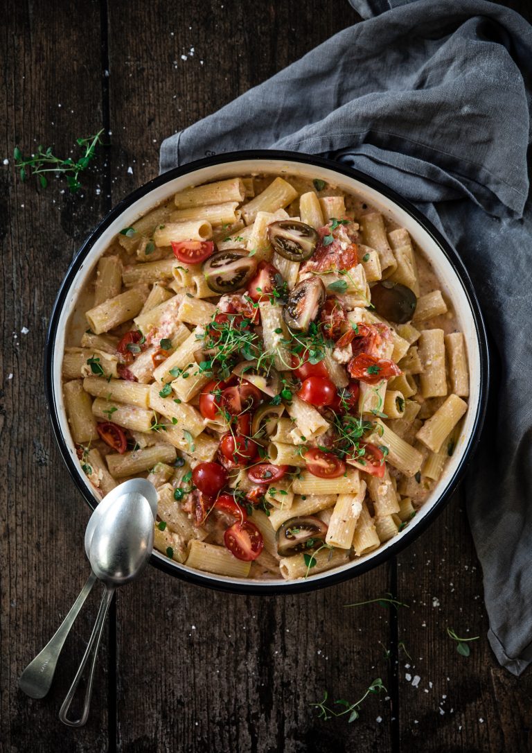 Pasta med tomat, feta och ricotta | By diadonna